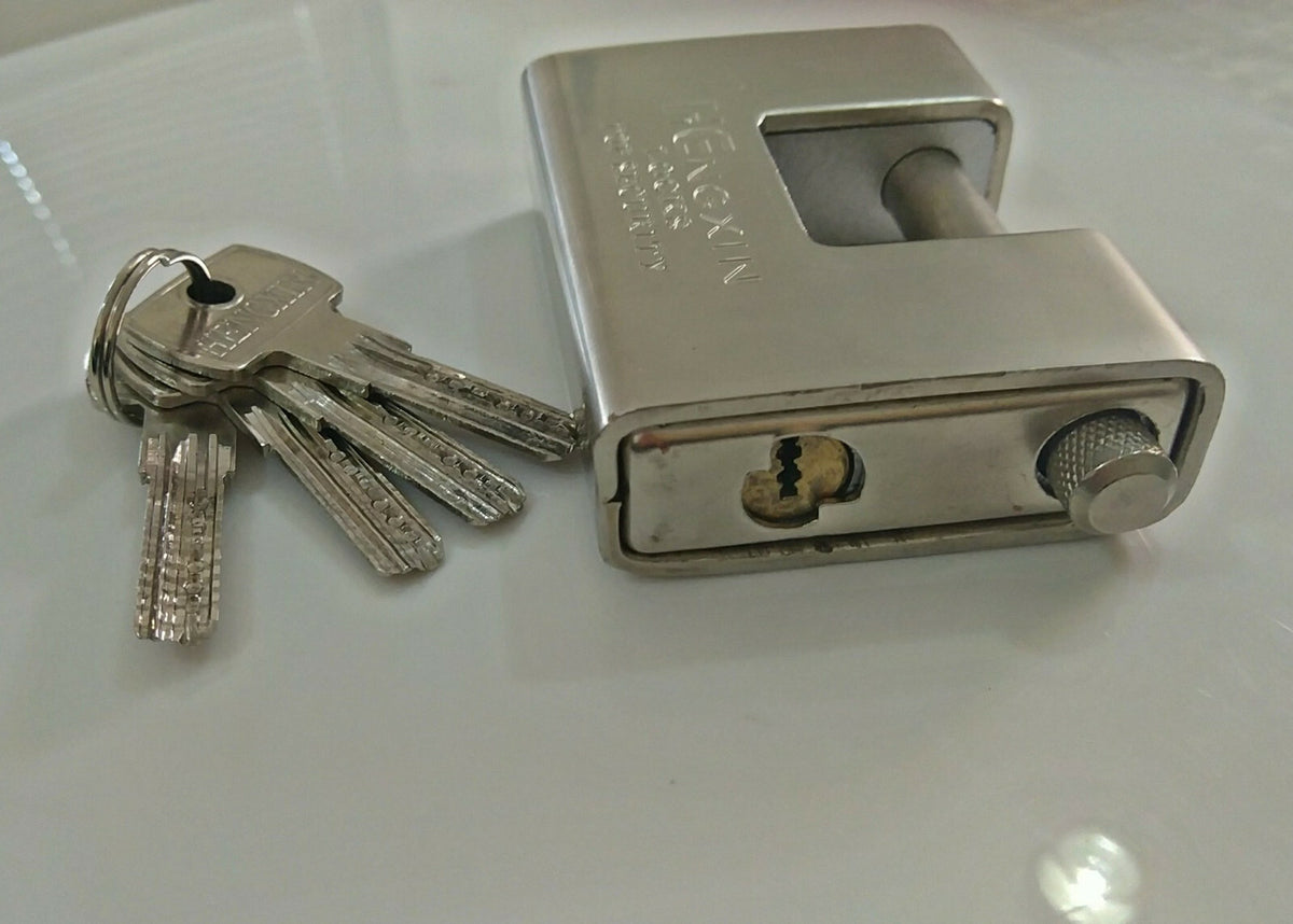 High Security 90mm Padlock Container Monoblock Garage Trailer Lock Bo ...
