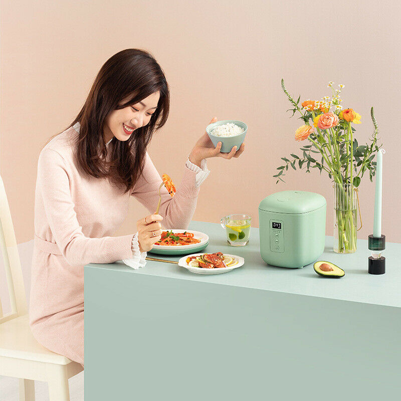 LIFE ELEMENT Electric Rice Cooker 1.2L Mini Cooker Small Rice Cook for ...
